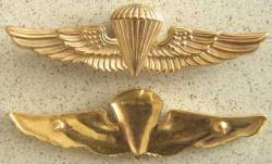 USMC Paratrooper Badge Sterling Gold Plate Cltch Back – Made In America ...