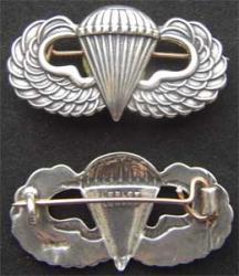 WWII Paratrooper Badge British Ludlow Design Sterling – Made In America ...