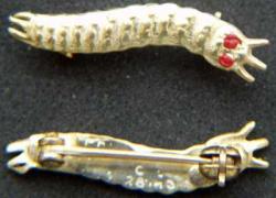 WWII Parachute Caterpillar Pin sterling w gold plate – Made In America ...