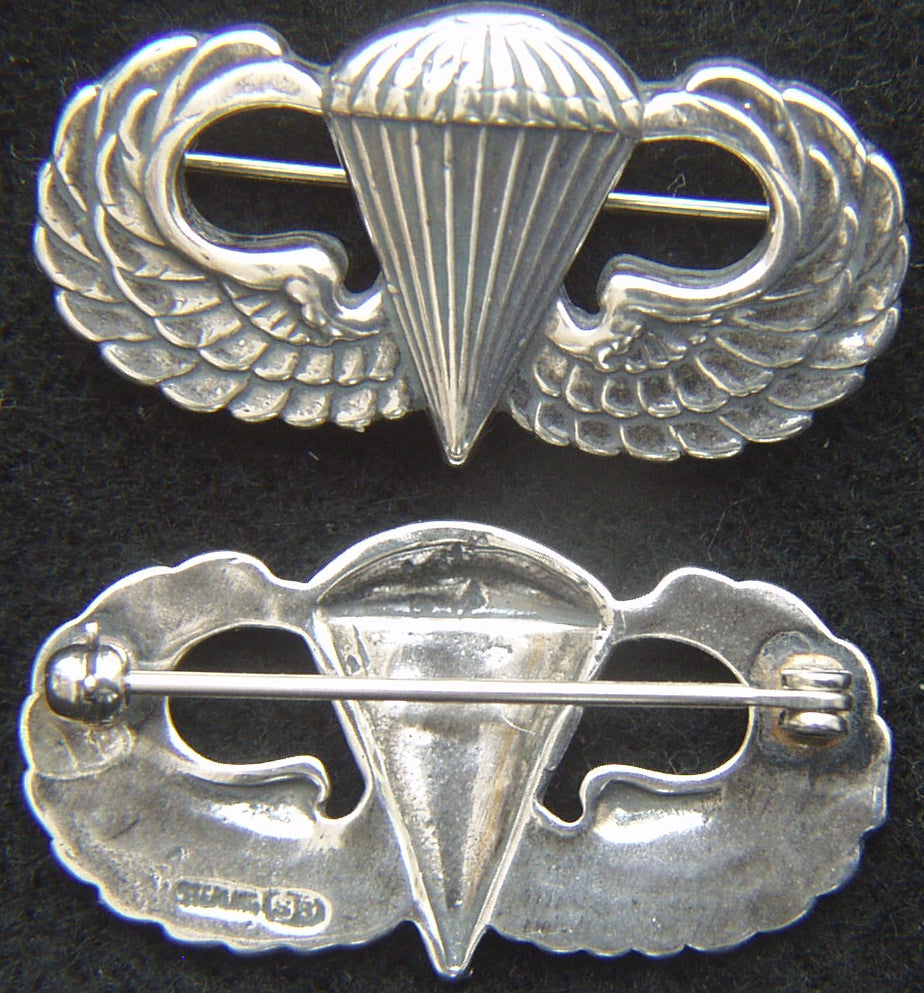 WWII Paratrooper Sterling Badge Simon Brothers – Made In America Signs