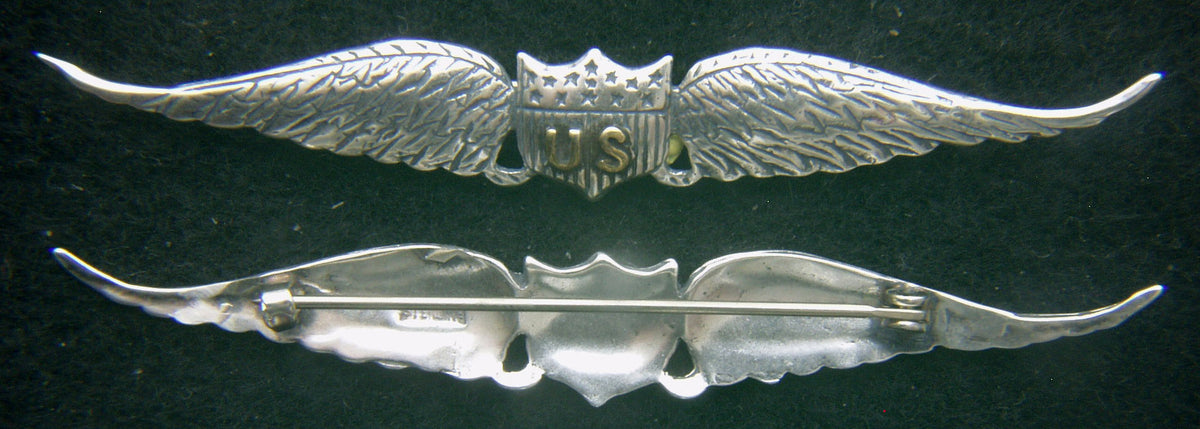 WWI Eisenstadt Mustache Pilot Wing 3 inch – Made In America Signs