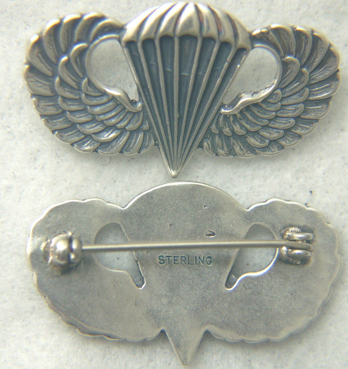 Post WWII US Paratrooper Wing Badge OEC Sterling – Made In America Signs