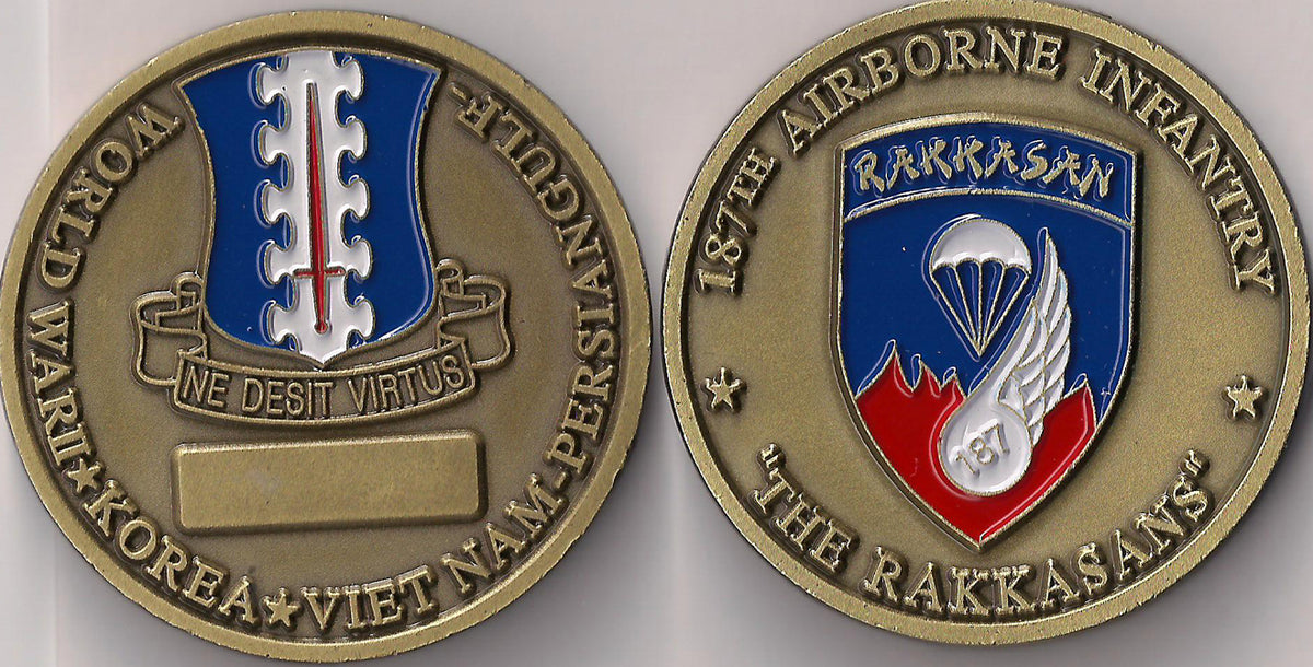187th Rakkasans Challenge Coin – Made In America Signs