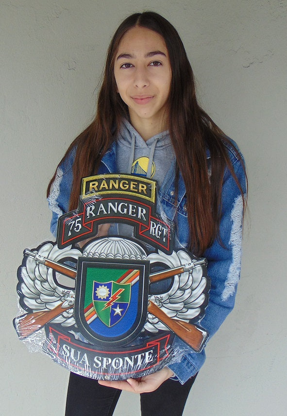 75th Ranger Rgt. Combo Metal Sign- All Metal Sign 16 x 17" – Made In ...