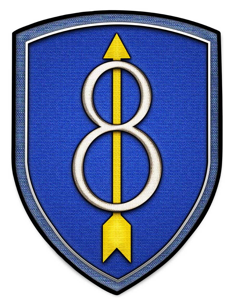 Army 8th Infantry Division All Metal Sign – Made In America Signs