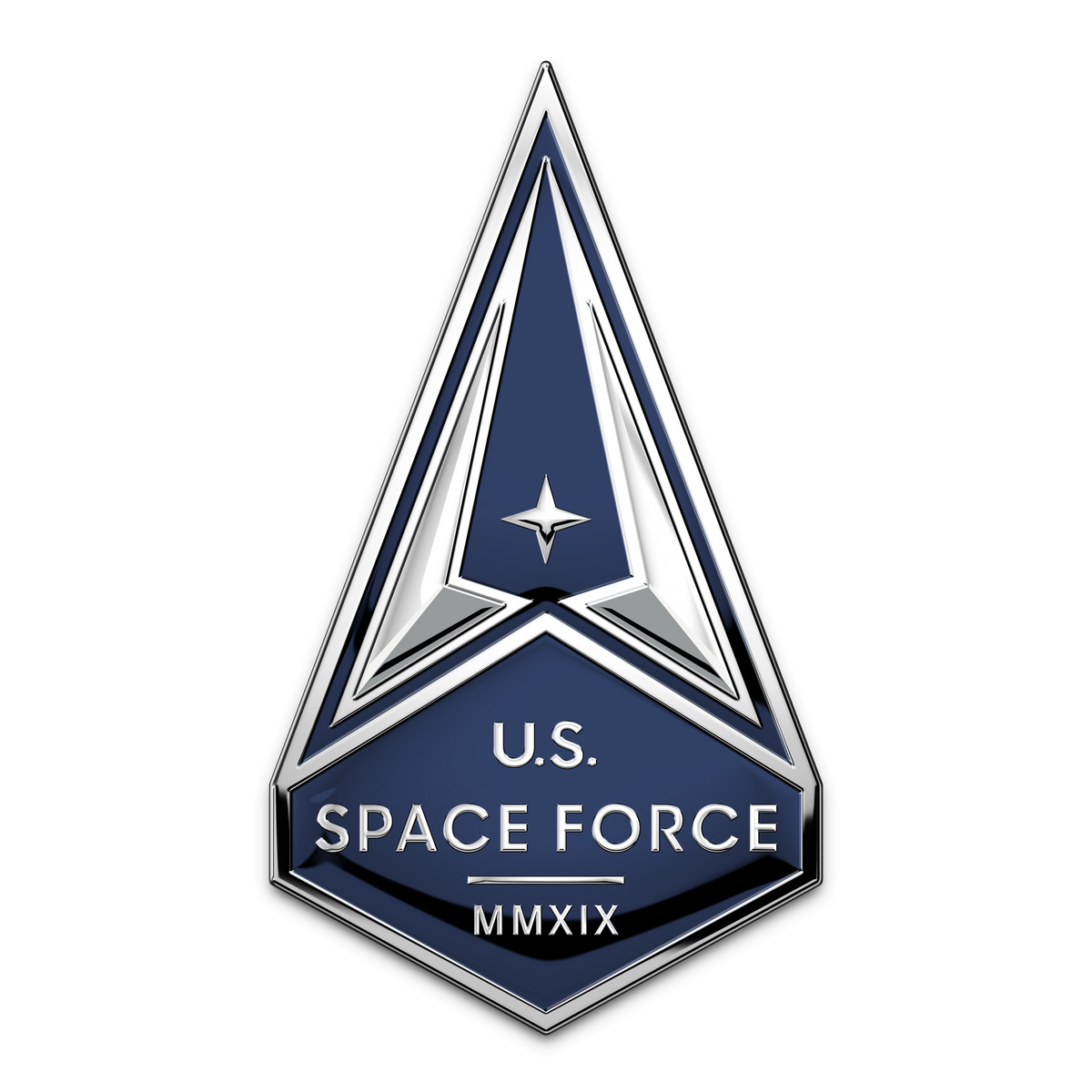 United States of America SPACE FORCE CIVLIAN COLLAR INSIGNIA All Metal ...