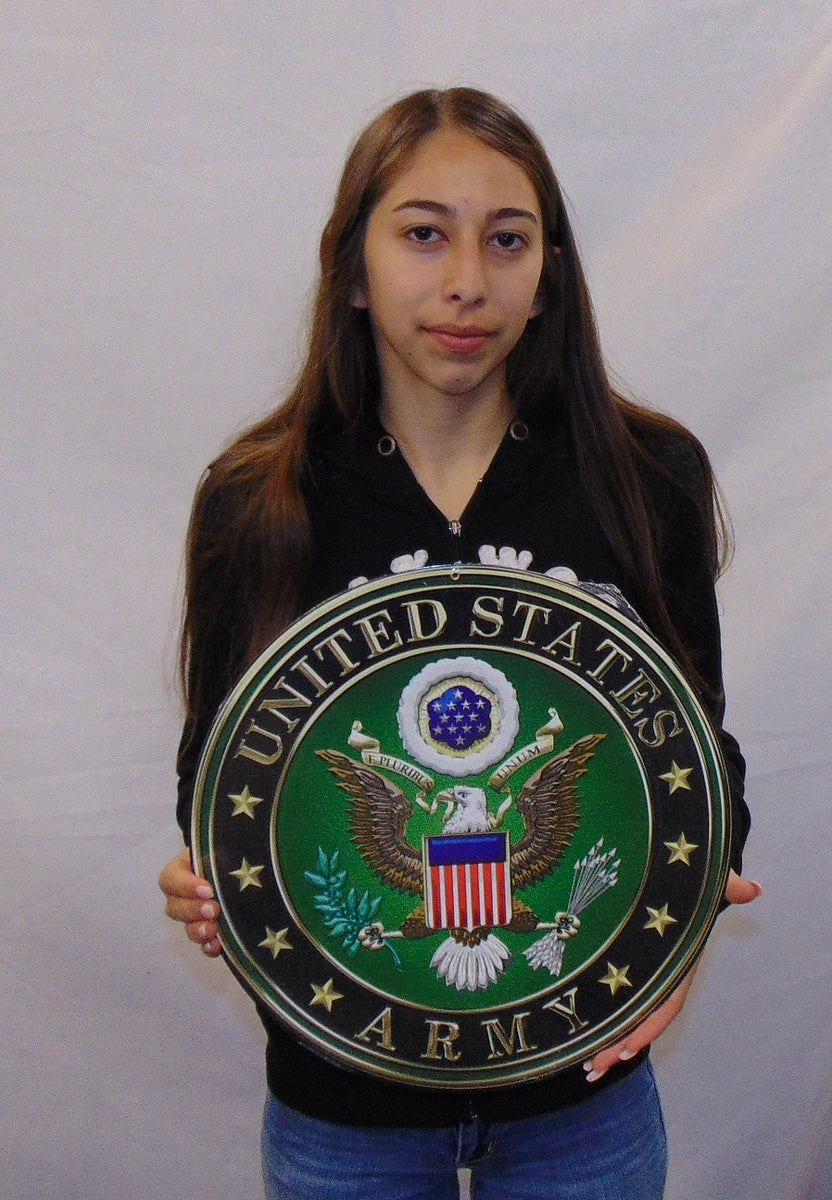 US Army Emblem All Metal Sign – Made In America Signs
