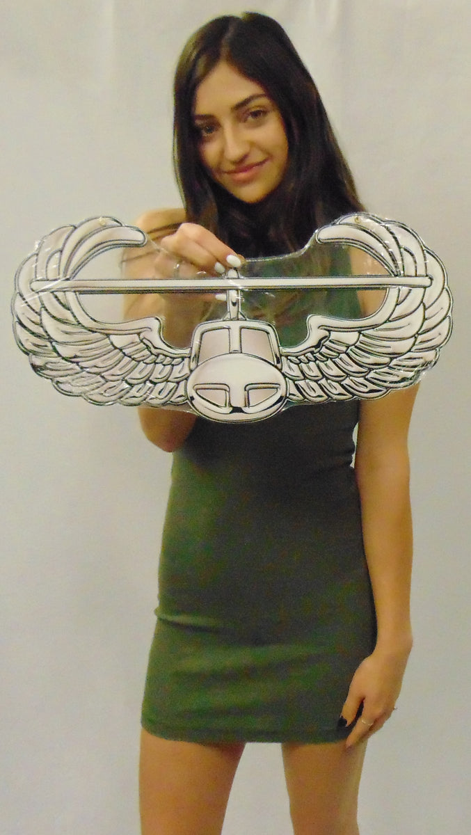 Army Airborne Air Assault Badge All Metal Sign (Large) 18 x 9" – Made ...