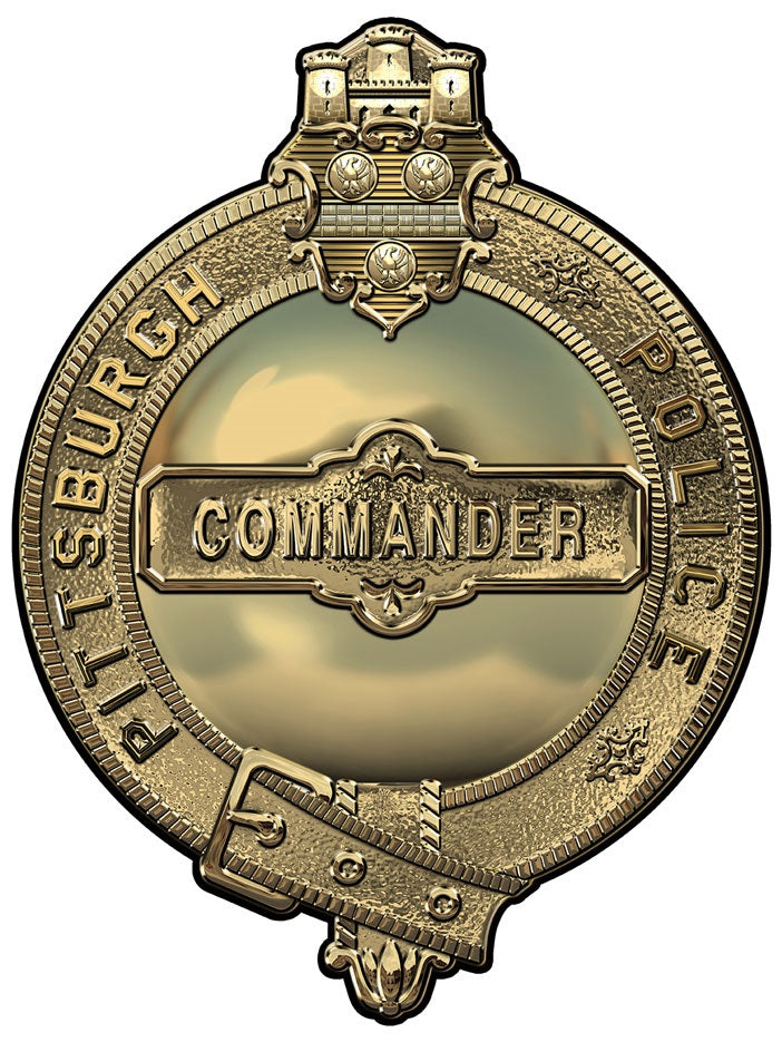 Pittsburgh Police Department (Commander) Badge Metal Sign – Made In ...