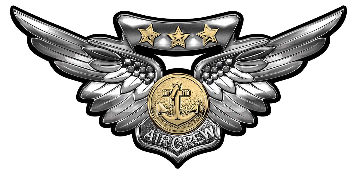USMC / NAVY Combat Air Crew Wings all Metal Sign (Small) 7 x 3" – Made ...