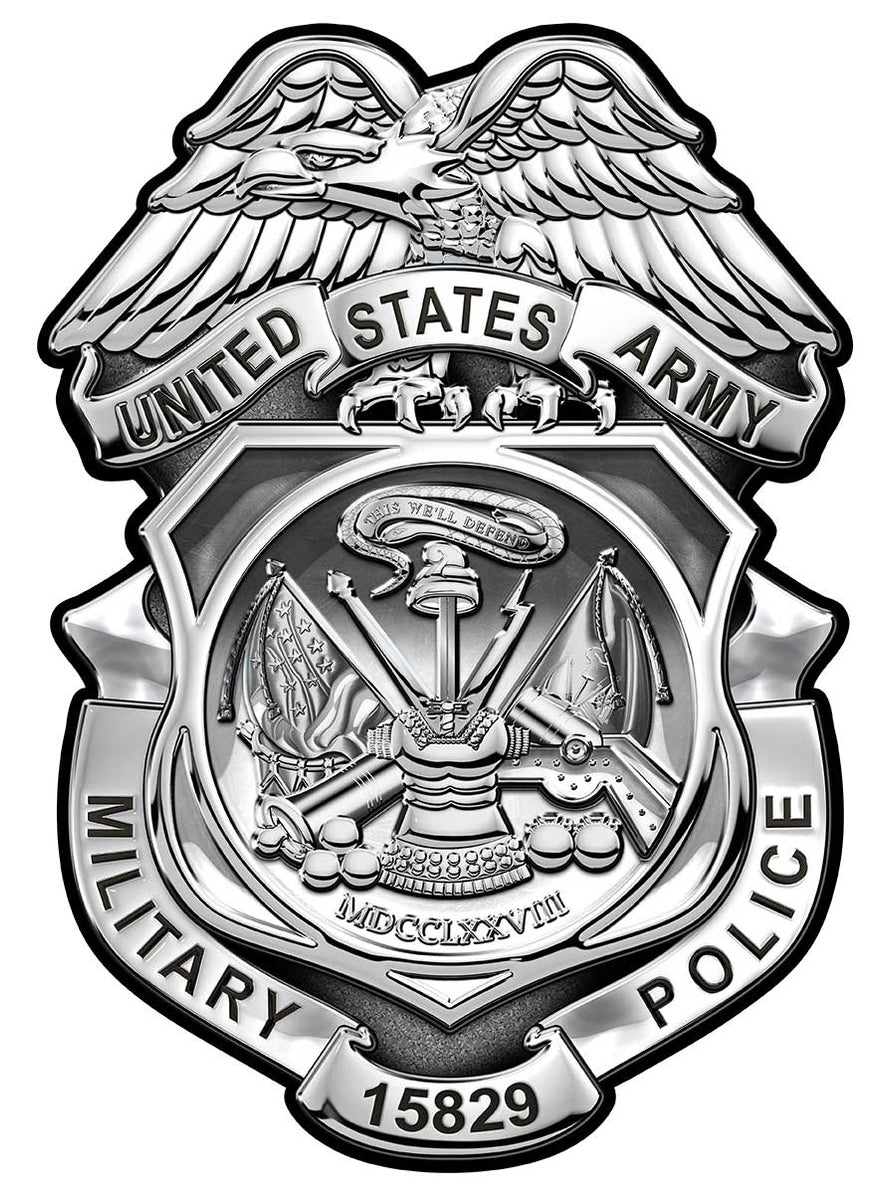 U.S. Army Military Police Metal Sign 12 x 16" Personalized – Made In ...
