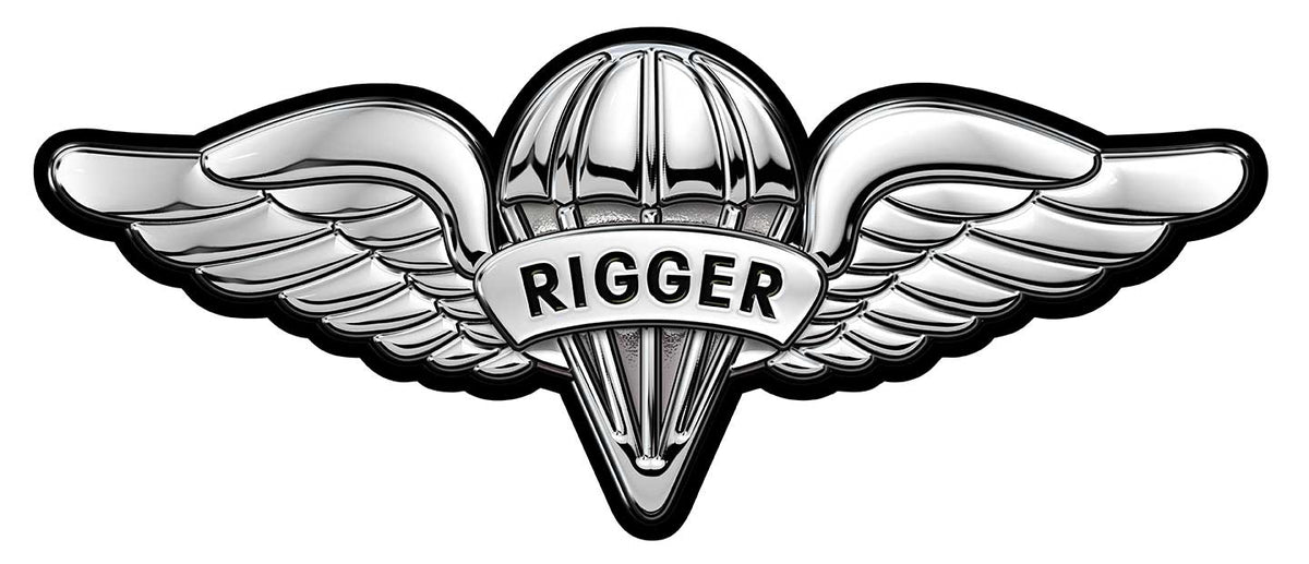 Airborne Rigger Wings Metal Sign 19 x 8" – Made In America Signs